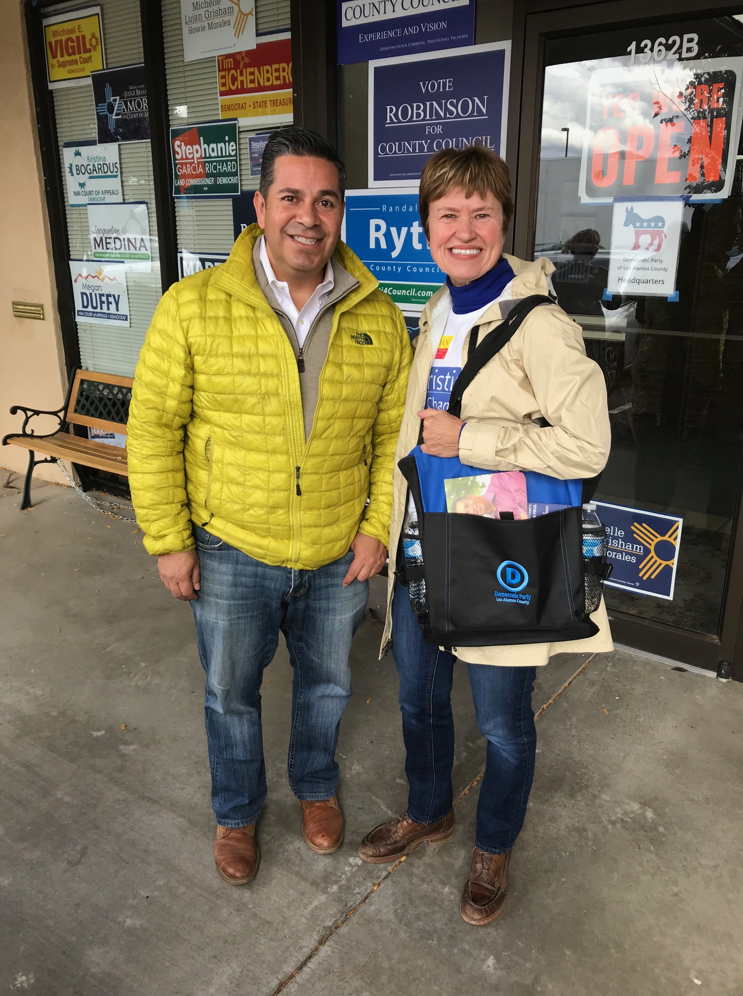 U.S. Rep. Ben Ray Lujan Campaigns With Chris Chandler In Los Alamos ...