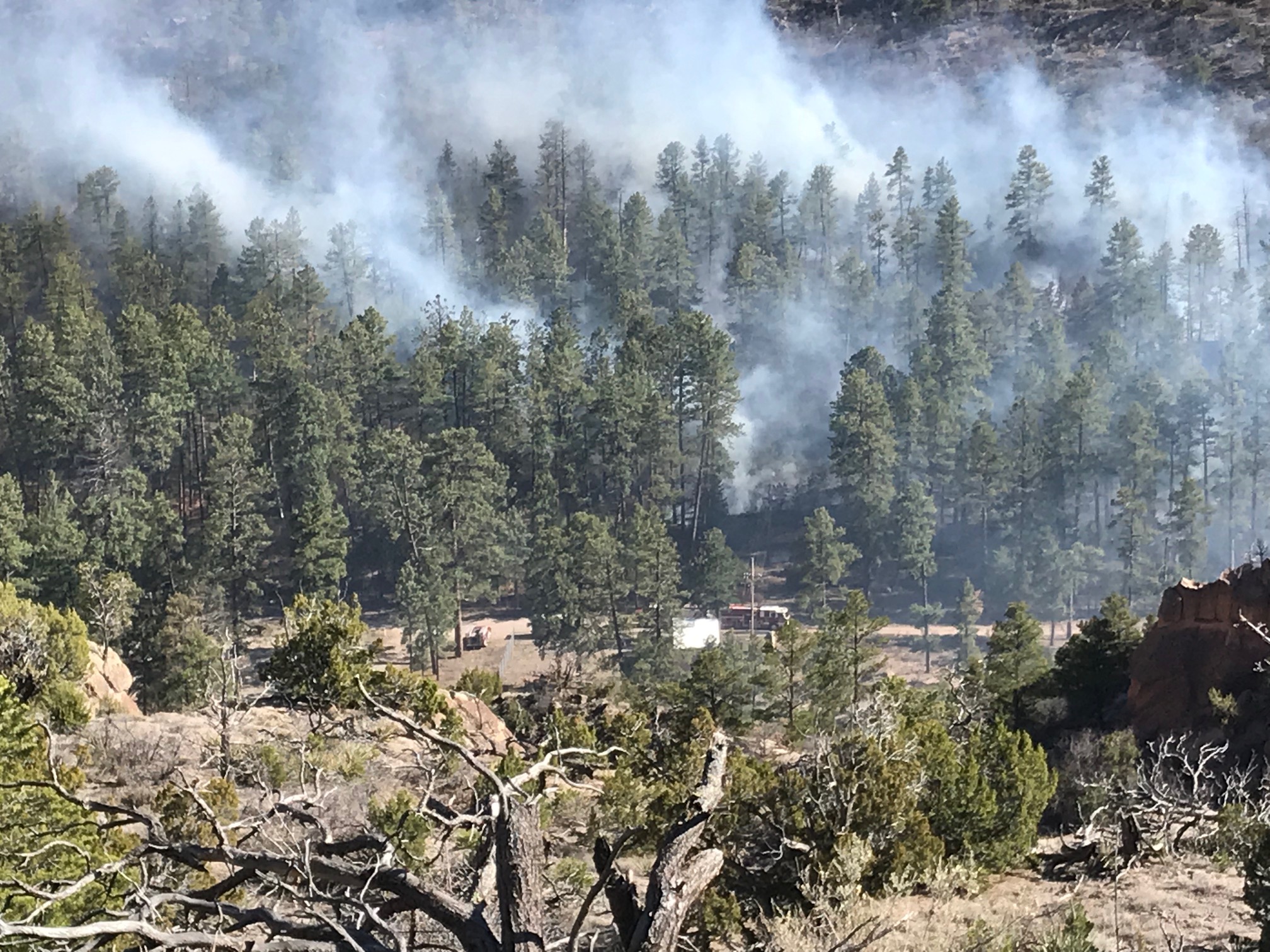 Small Fire In Los Alamos Canyon Burns 3-5 Acres – Los Alamos Reporter