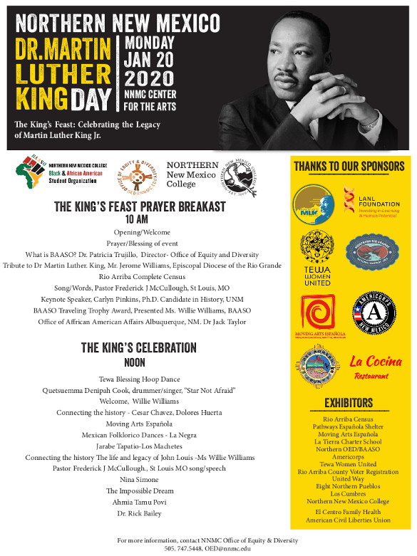Northern New Mexico College Community Events In Honor Of Dr. Martin ...
