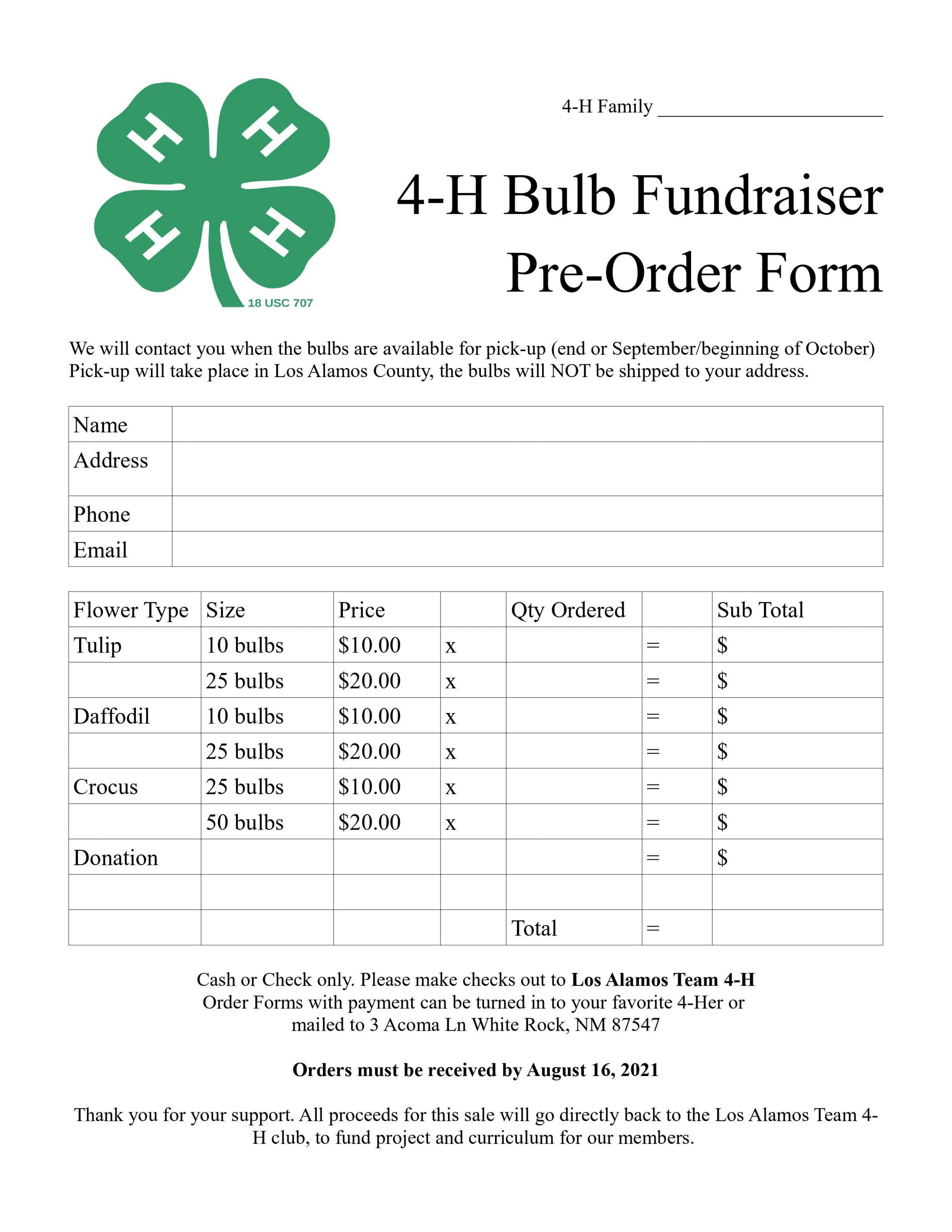 bulb-order-form – Los Alamos Reporter