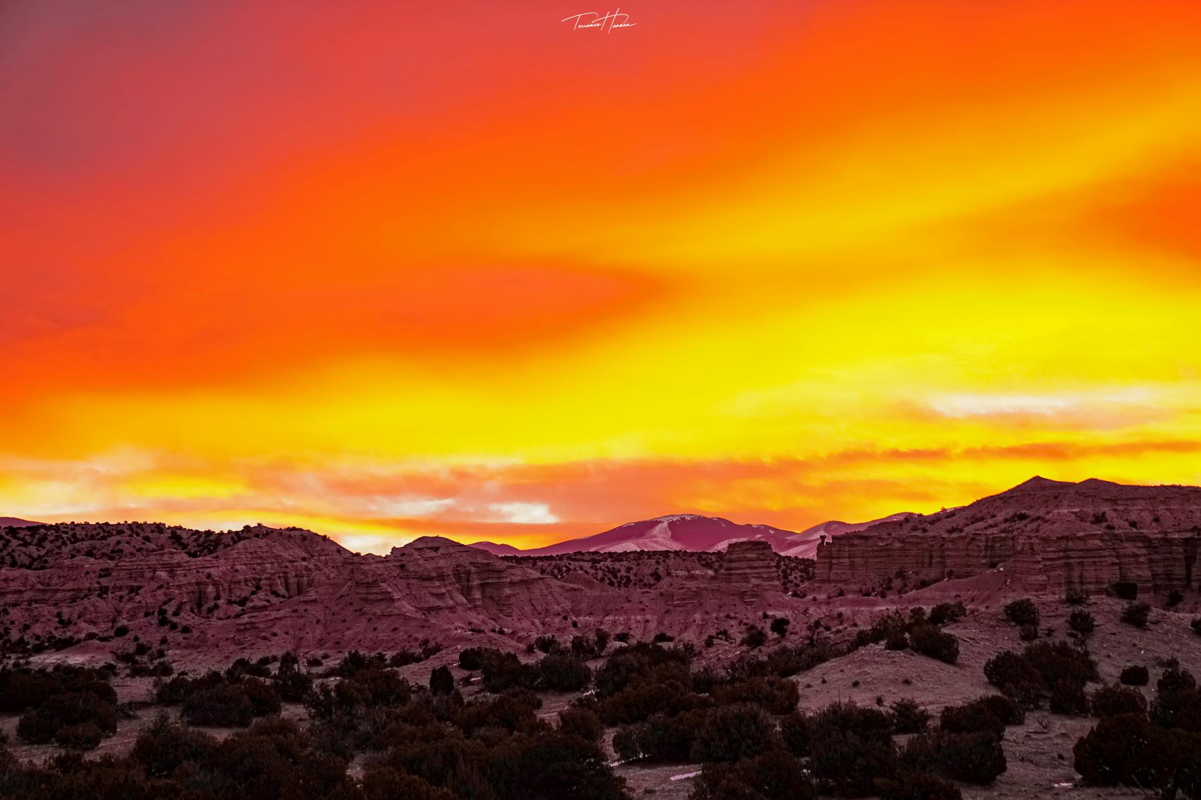 Monday Morning’s Sunrise As Seen From Pojoaque Valley – Los Alamos Reporter