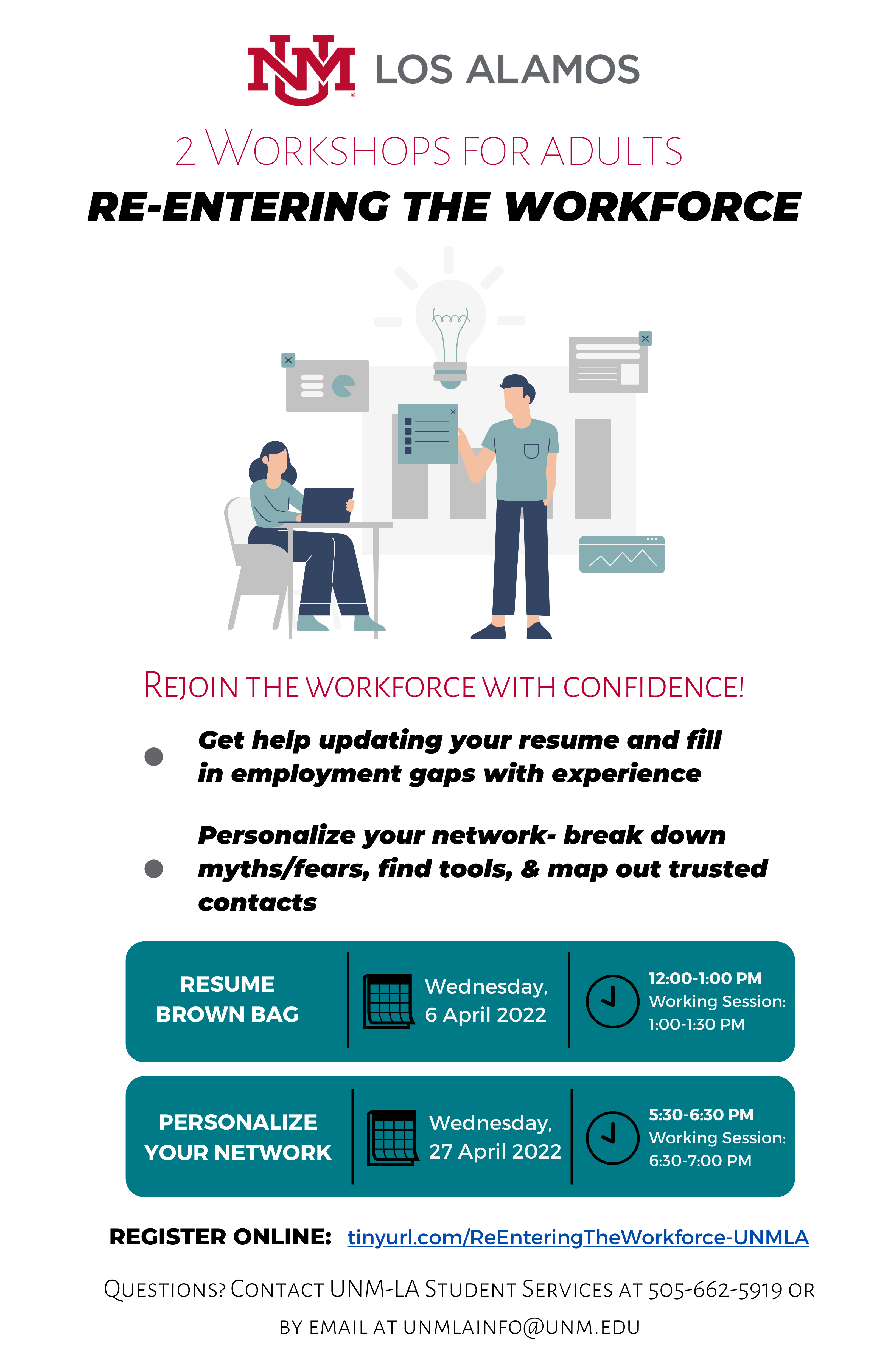 UNM-LA Host Two Workshops For Adults Re-Entering The Workforce – Los ...