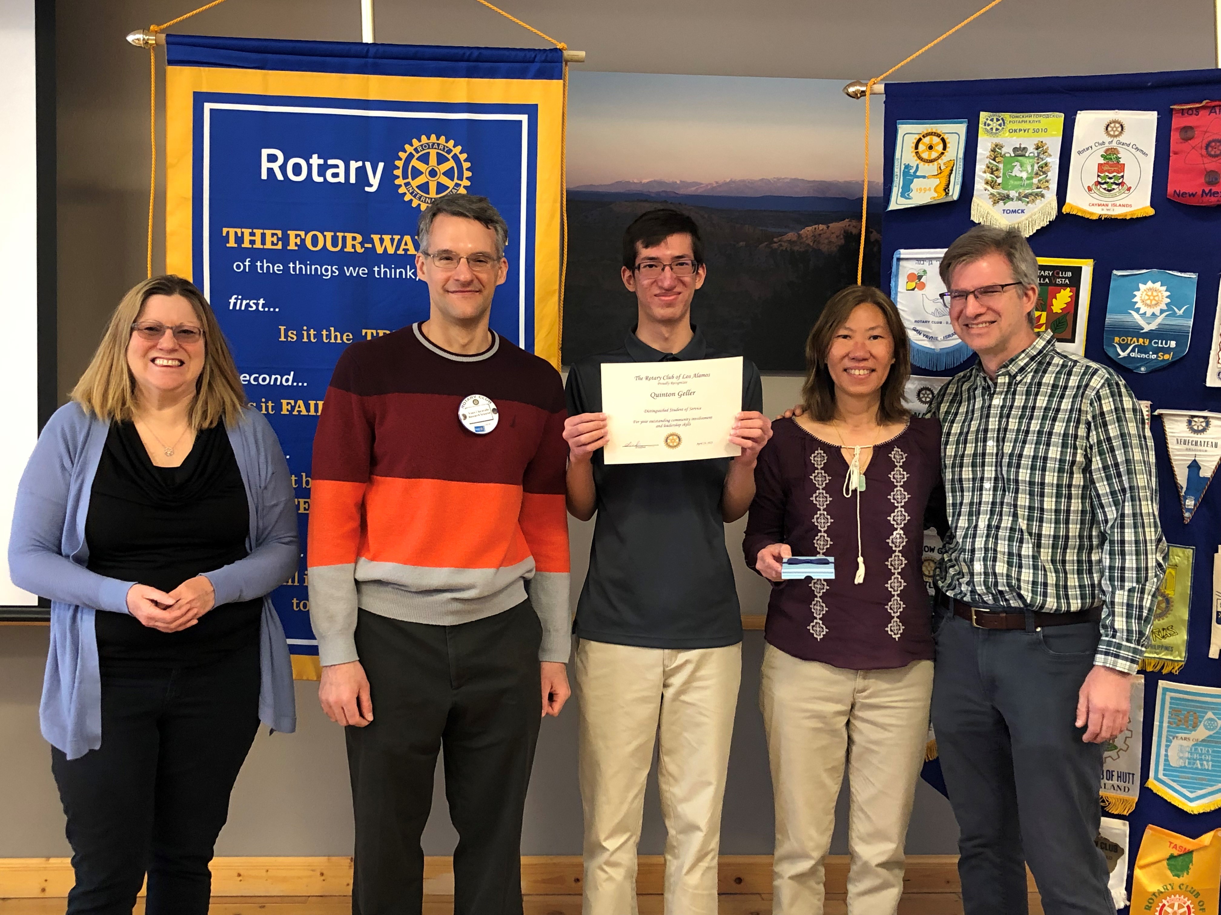 Quinton Geller Selected As Rotary Club Distinguished Student of Service ...