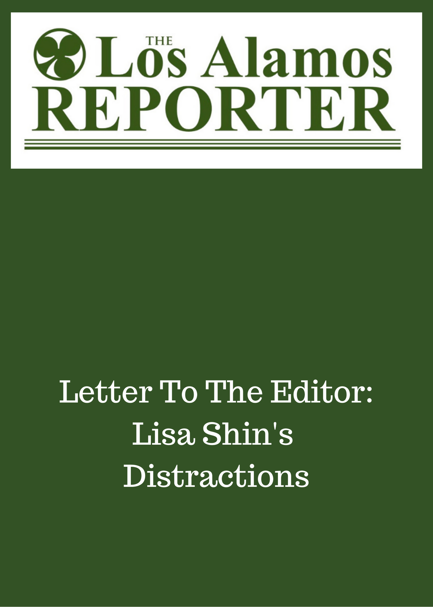 Lisa Shin’s Distractions – Los Alamos Reporter