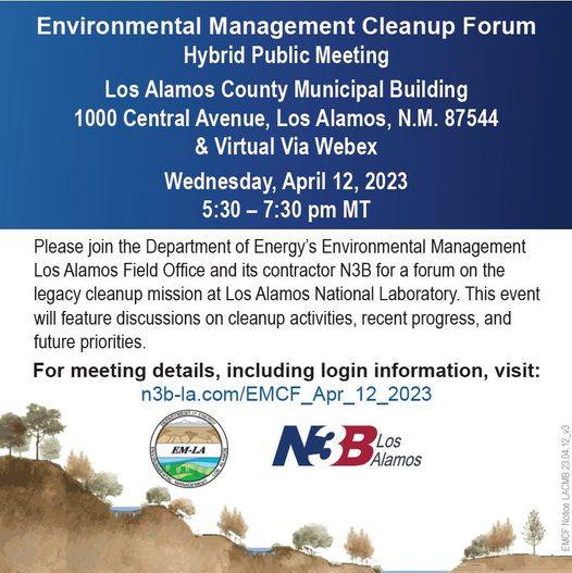 DOE’s Environmental Management Los Alamos Field Office To Host Cleanup ...