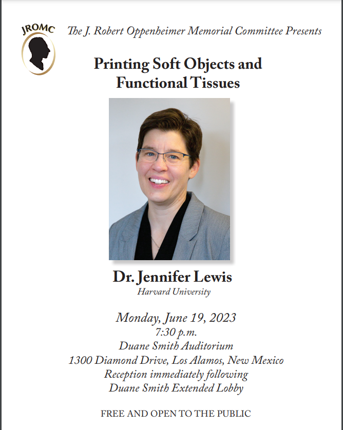 J. Robert Oppenheimer Memorial Committee Presents Dr. Jennifer Lewis ...