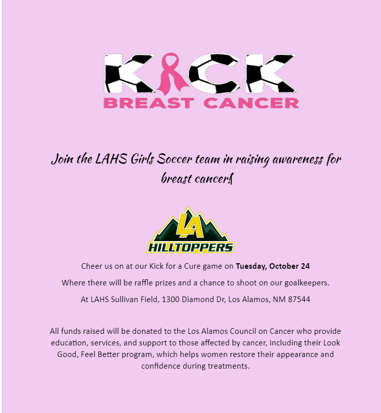 Hilltopper Girls Soccer To Kick For The Cure Tuesday, Oct. 24 At ...