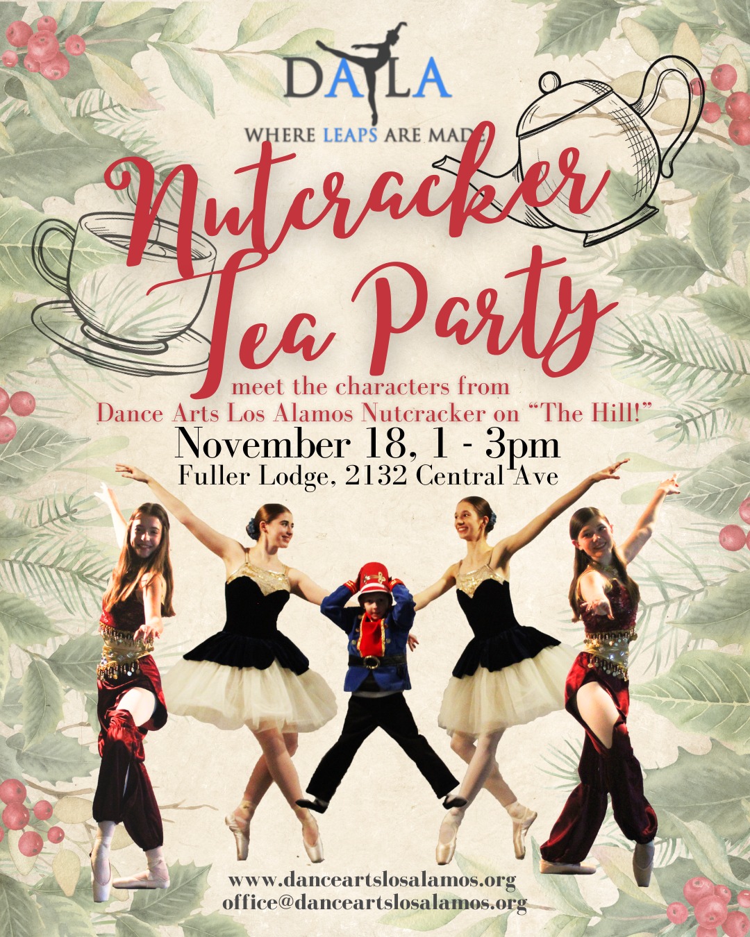 Dance Arts Los Alamos To Host Second Annual Nutcracker Tea Party Nov ...