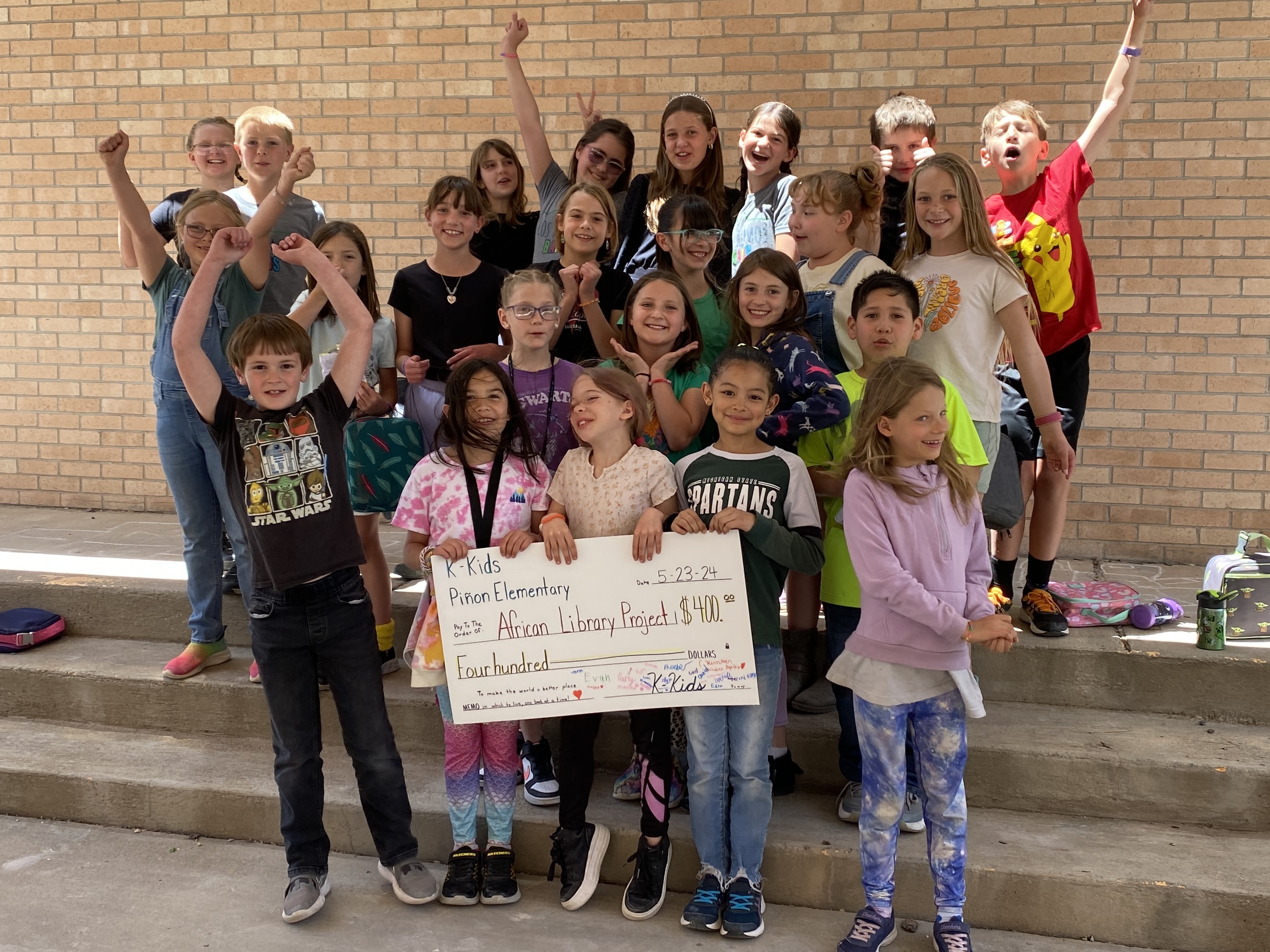 Pinon Elementary School K-Kids Raise $400 For African Library Project ...