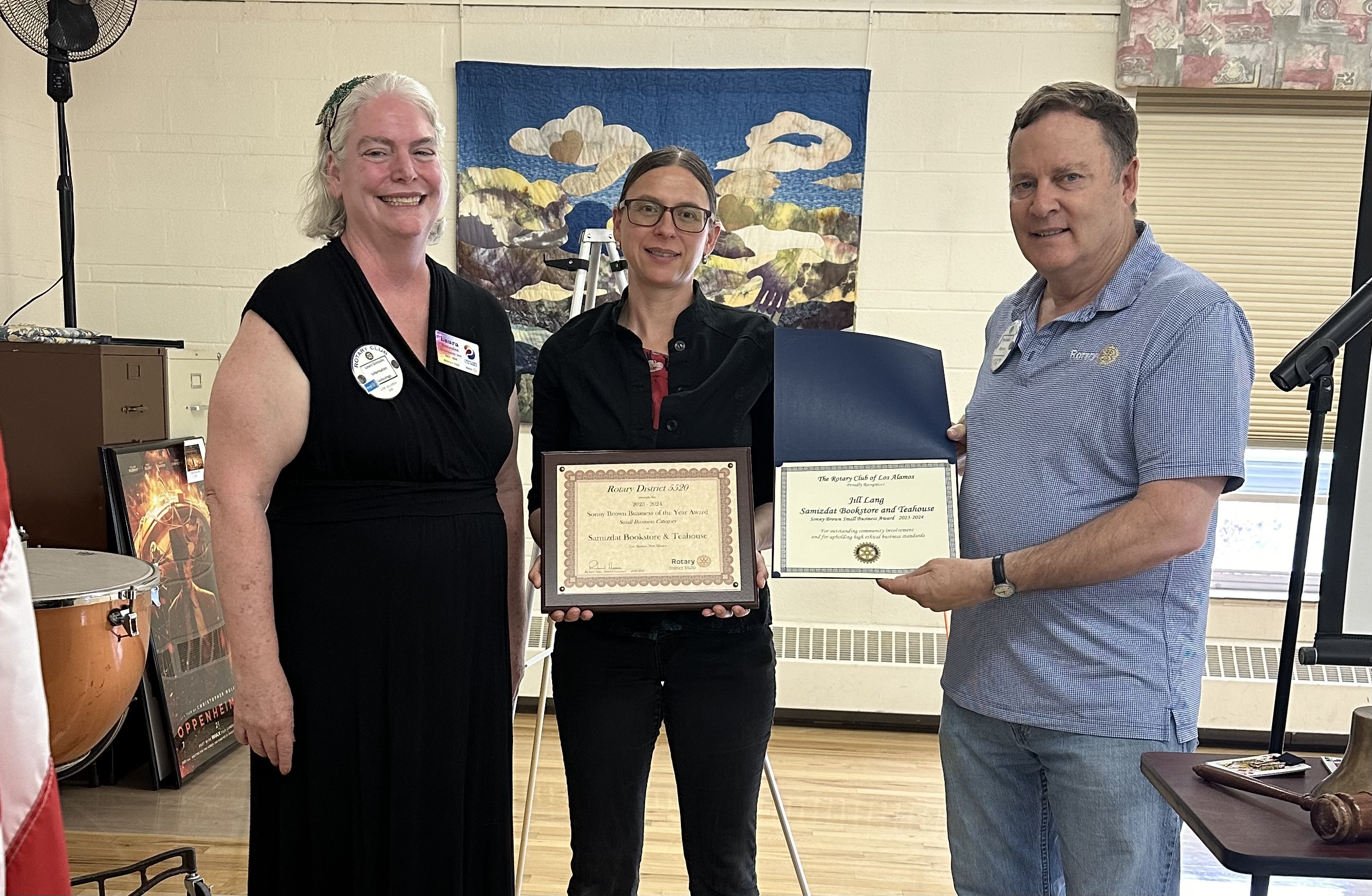 Samizdat Bookstore And Teahouse Owner Jill Lang Receives Sonny Brown ...