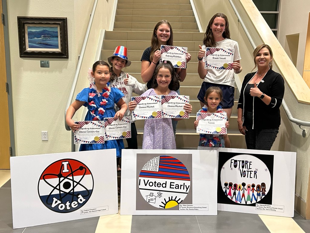 Winners Of ‘I Voted’ Sticker Contest Recognized At County Council ...