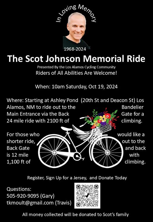Scot Johnson Memorial Ride Set For Saturday, Oct. 19 – Los Alamos Reporter