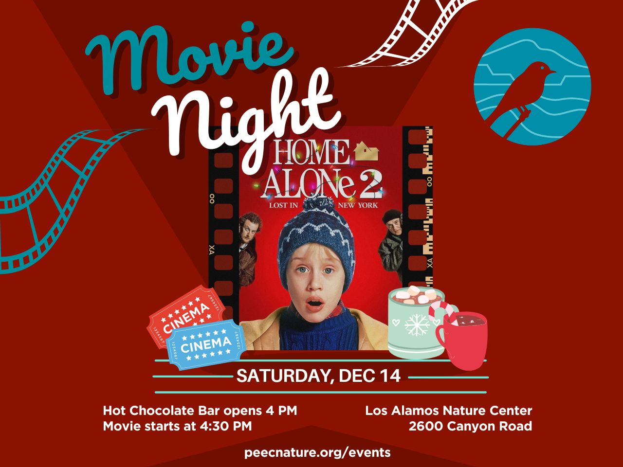 Get Cozy With Hot Chocolate And ‘Home Alone 2’ Dec. 14 At Los Alamos ...