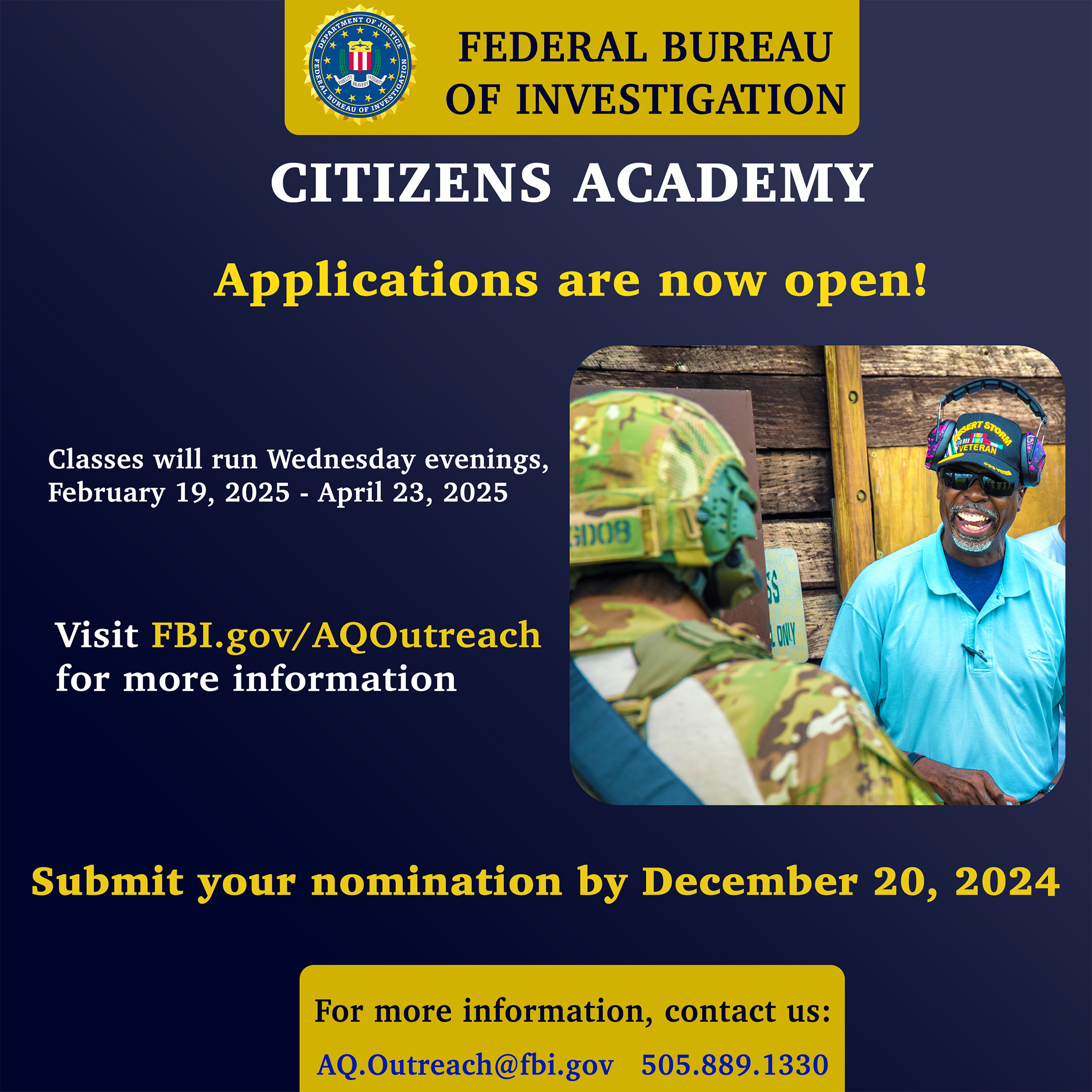 Albuquerque FBI Division Accepting Nominations for 2025 Citizen’s ...
