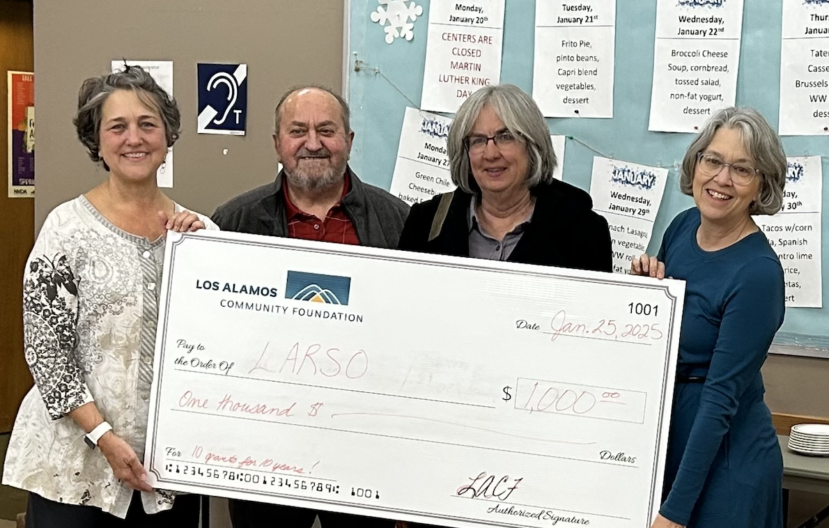 Surprise! LARSO Wins Los Alamos Community Foundation’s First 10 For 10 ...