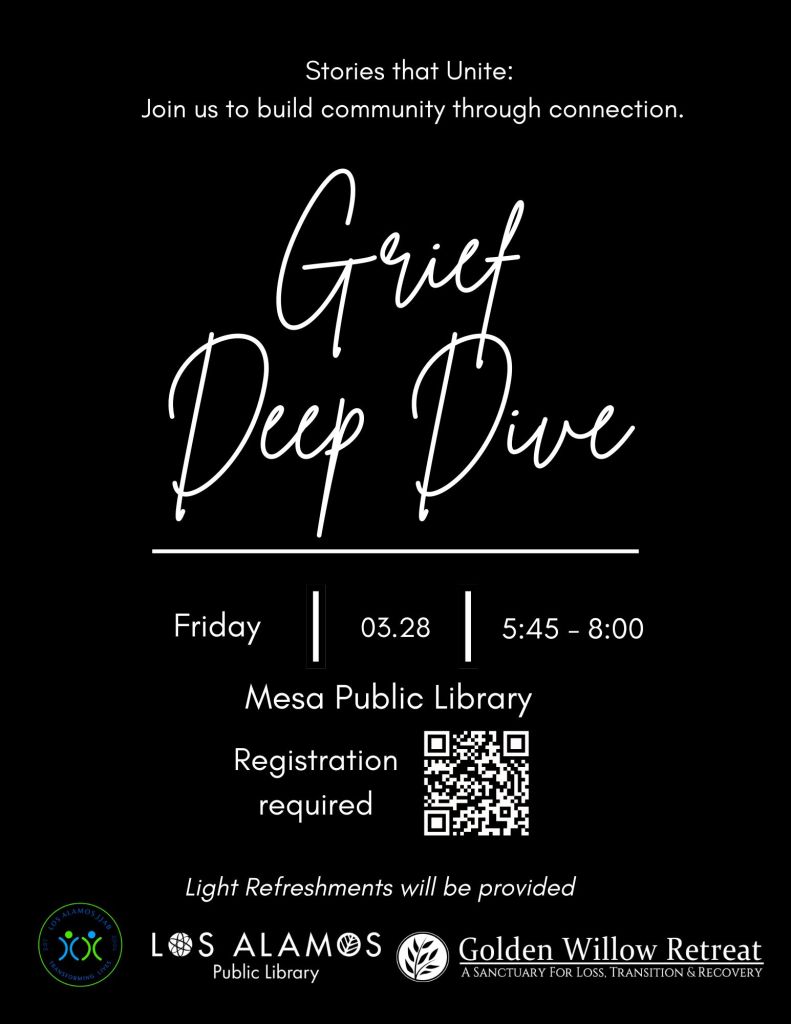A Few Spots Are Still Available For March 28 ‘Deep Dive Into Grief’: A ...