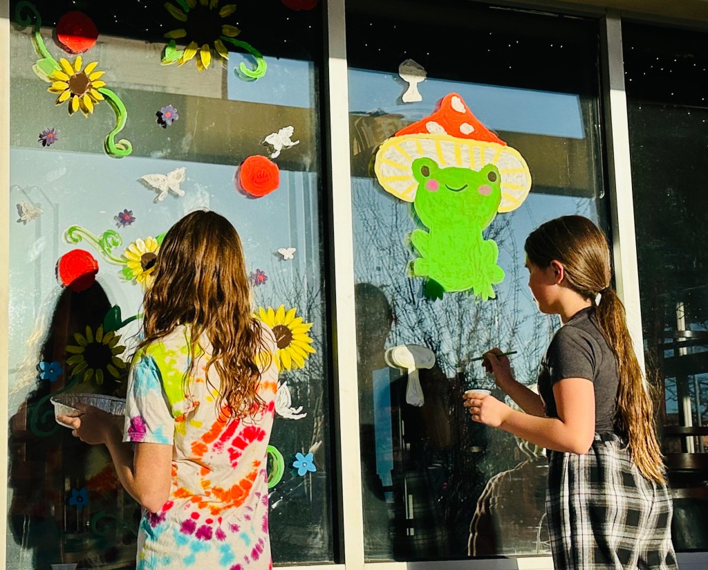 Winners Of Pajarito Brew Pub Coloring Contest Paint Their Front Window ...