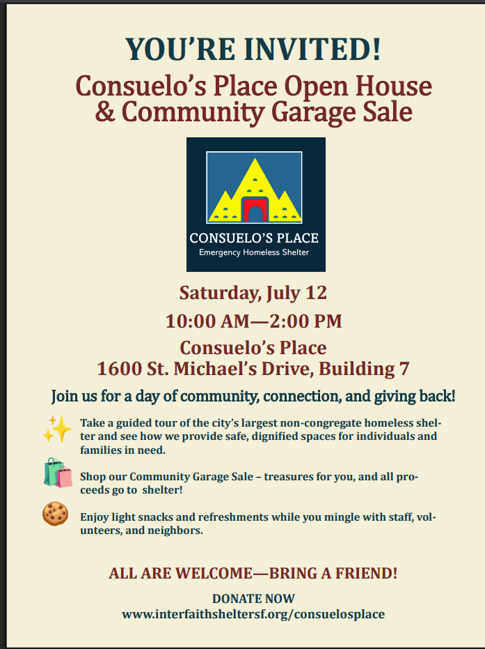 Consuelo’s Place Emergency Homeless Shelter Hosts Open House And Garage ...