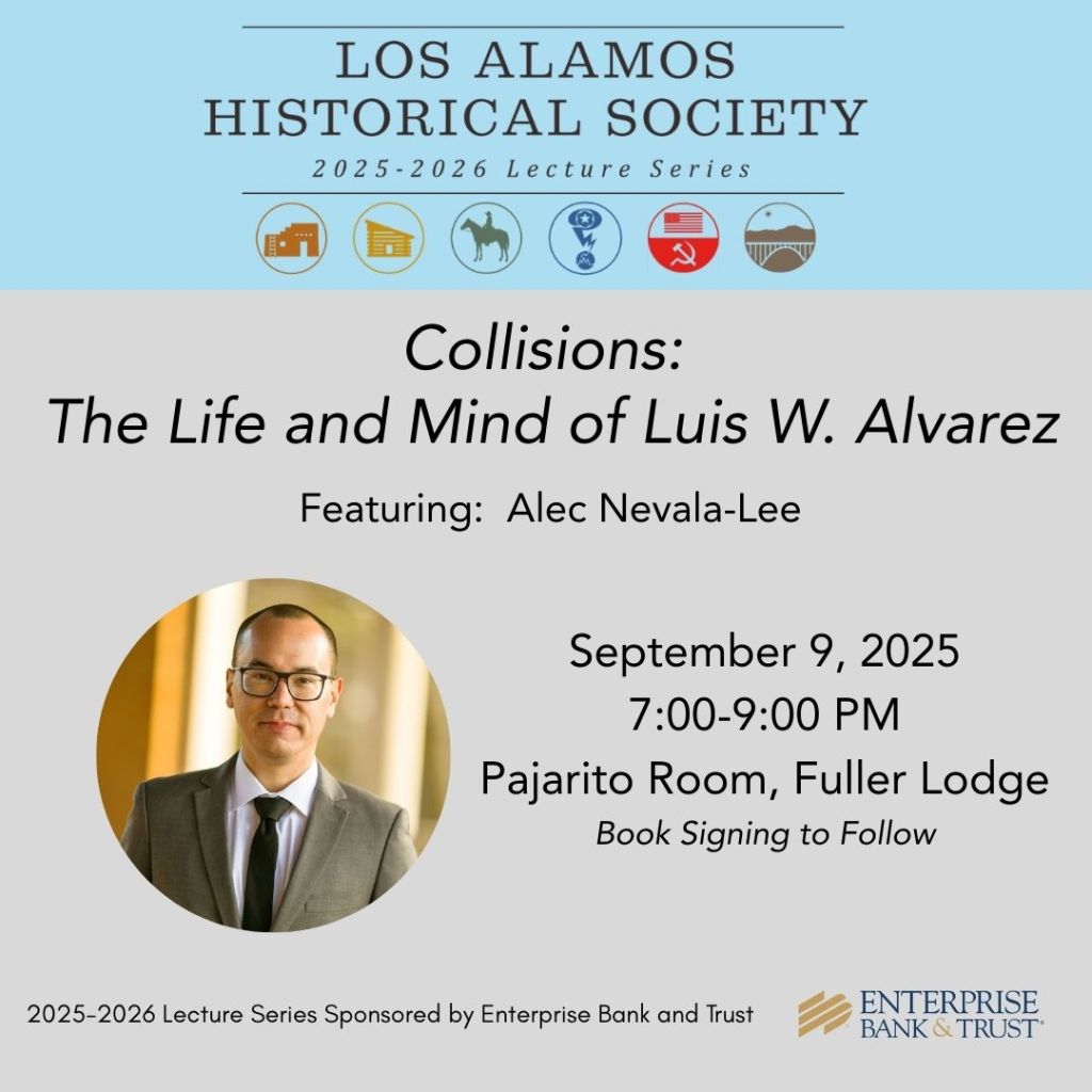Los Alamos Historical Society Welcomes Alec Nevala-Lee As September ...