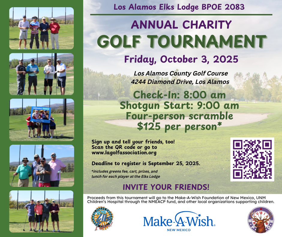 Still Time To Register For Elks Lodge Annual Charity Golf Tournament ...