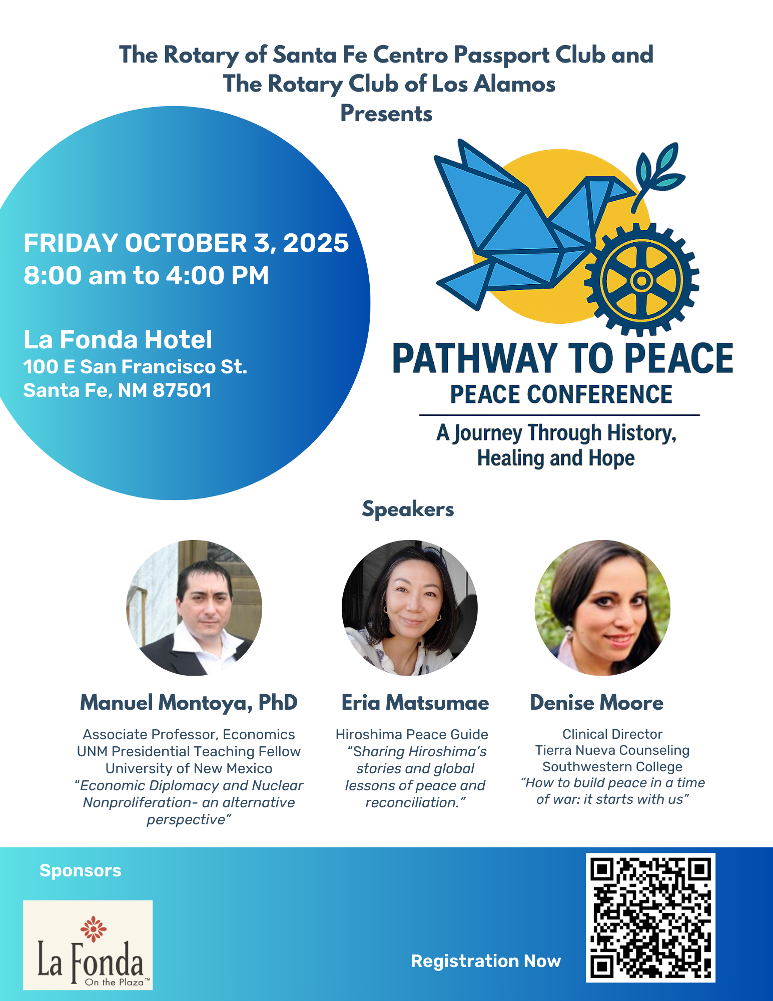 Santa Fe And Los Alamos Rotarians To Host Pathway To Peace Conference ...