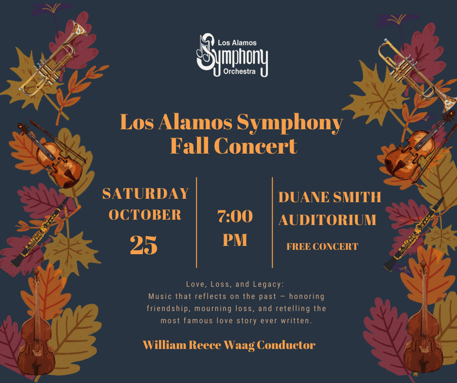 Los Alamos Symphony Orchestra Presents Free Fall Concert ‘From Grieg to ...