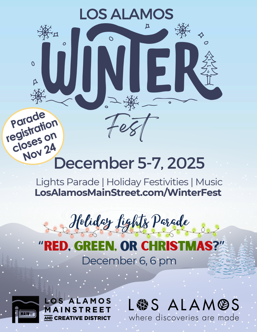 Los Alamos Winter Fest Is Dec. 5-7, With Holiday Lights Parade Dec. 6 ...