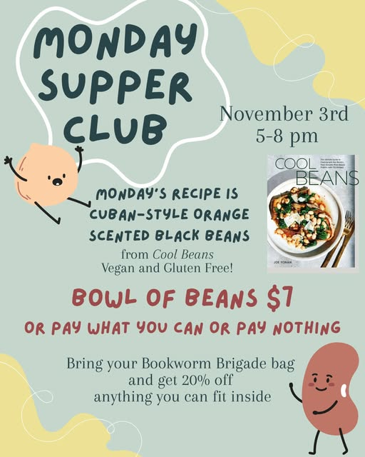 Nov. 3 Monday Supper Club At Samizdat Bookstore Features Cuban-Style ...