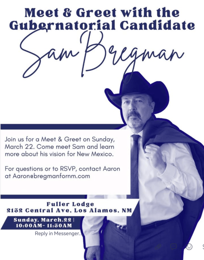 Democratic Gubernatorial Candidate Sam Bregman To Host Meet & Greet ...