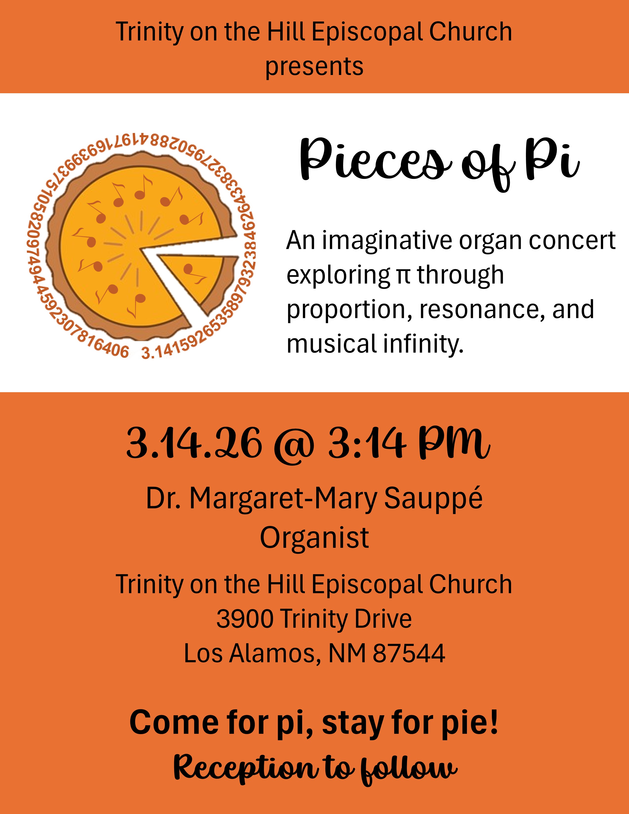 Trinity On The Hill Episcopal Church Presents: ‘Pieces Of Pi: Organ ...