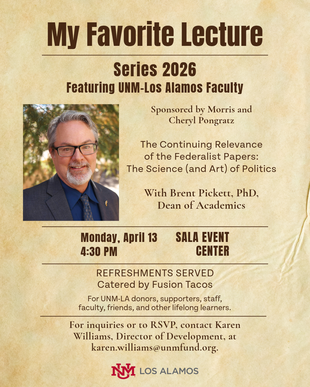 UNM-Los Alamos To Host My Favorite Lecture: The Continuing Relevance Of ...